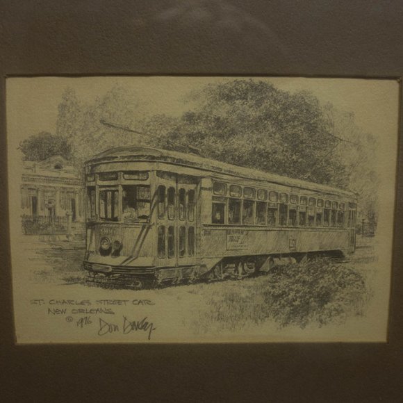 Don Davey | Art | Don Davey St Charles Street Car New Orleans 976 Print ...